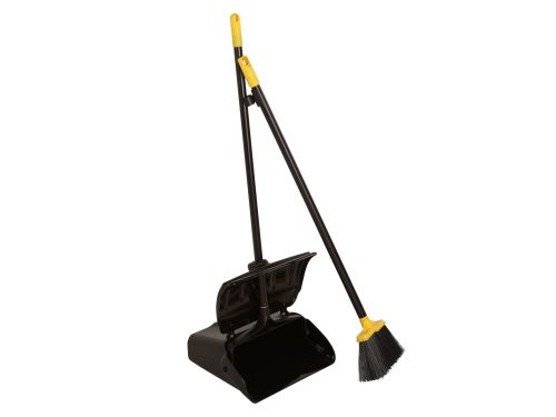 Bulldozer Heavy-duty Long Handled Dustpan and Brush Set BDZHDLPBSET ...
