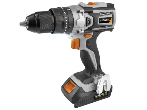Batavia MAXXPACK Brushless Combi Drill 18V 1 x 2.0Ah Li-ion BAT7063582 ...
