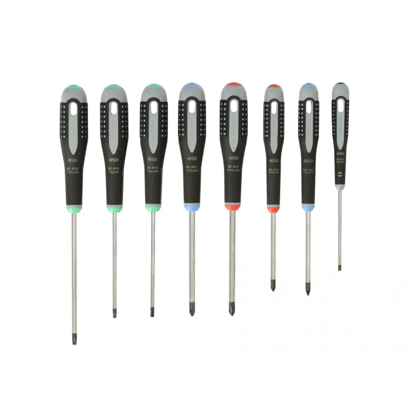 Bahco BE-9872 ERGO™ Screwdriver Set, 8 Piece BAH9872 - UKToolBox.com