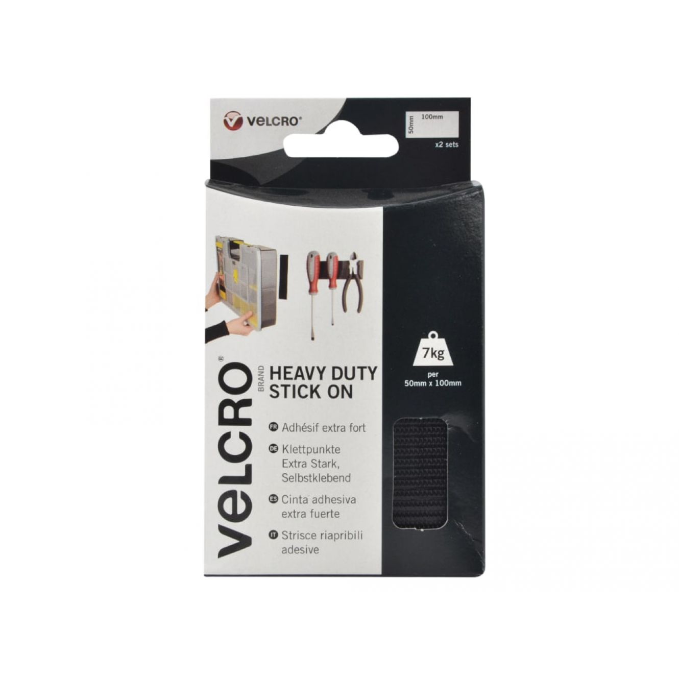 VELCRO® Brand Heavy-Duty Hook & Loop Strip - UKToolBox.com VELCRO® Brand Heavy-Duty Hook & Loop Strip - UKToolBox.com