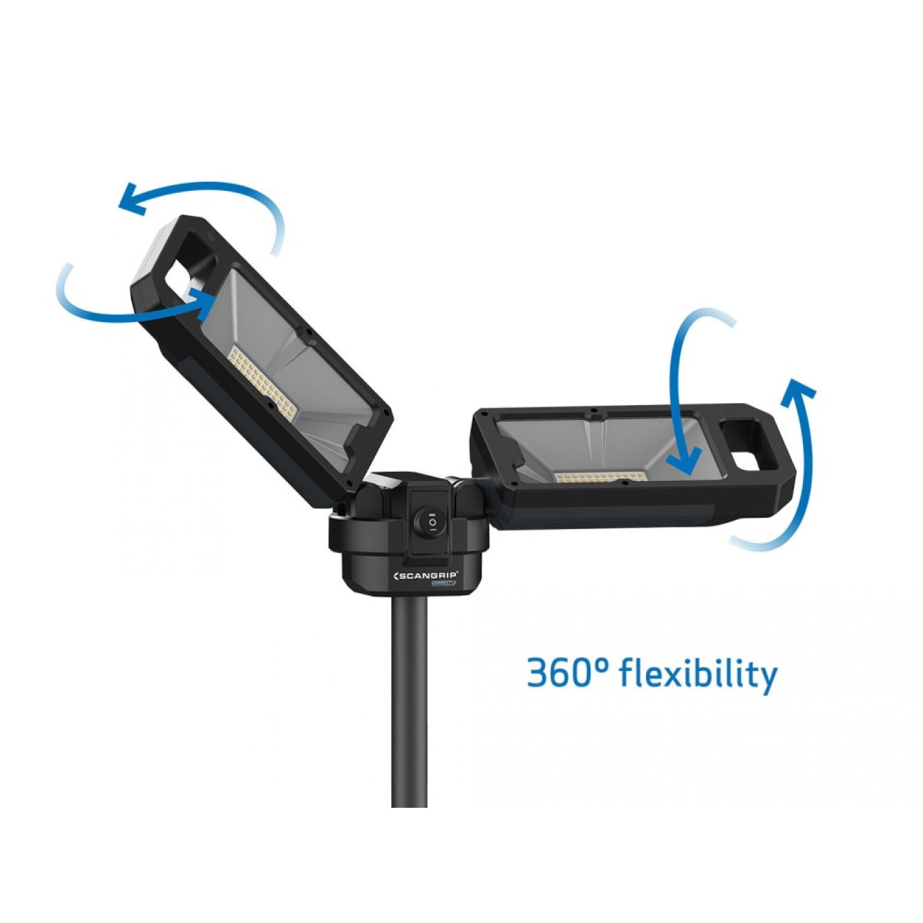 SCANGRIP® TOWER 5 CONNECT Floodlight with Integrated Tripod 18V Bare ...